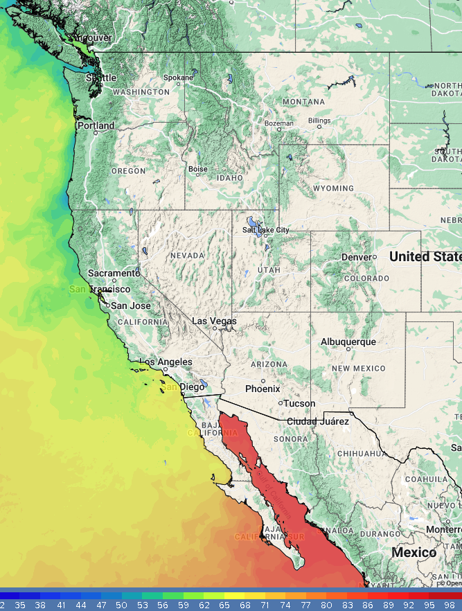 Hilary Trajectory: Warm water, Upper high pressure, Cut-off Low ...