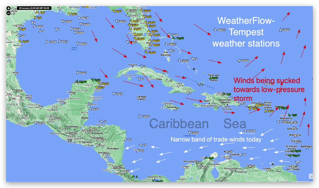 Caribbean Wind blog: Overview of Caribbean Trade winds, part 1 - Blog ...